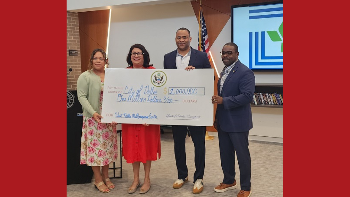 $1 Million presented for the West Dallas Multipurpose Center - Texas ...