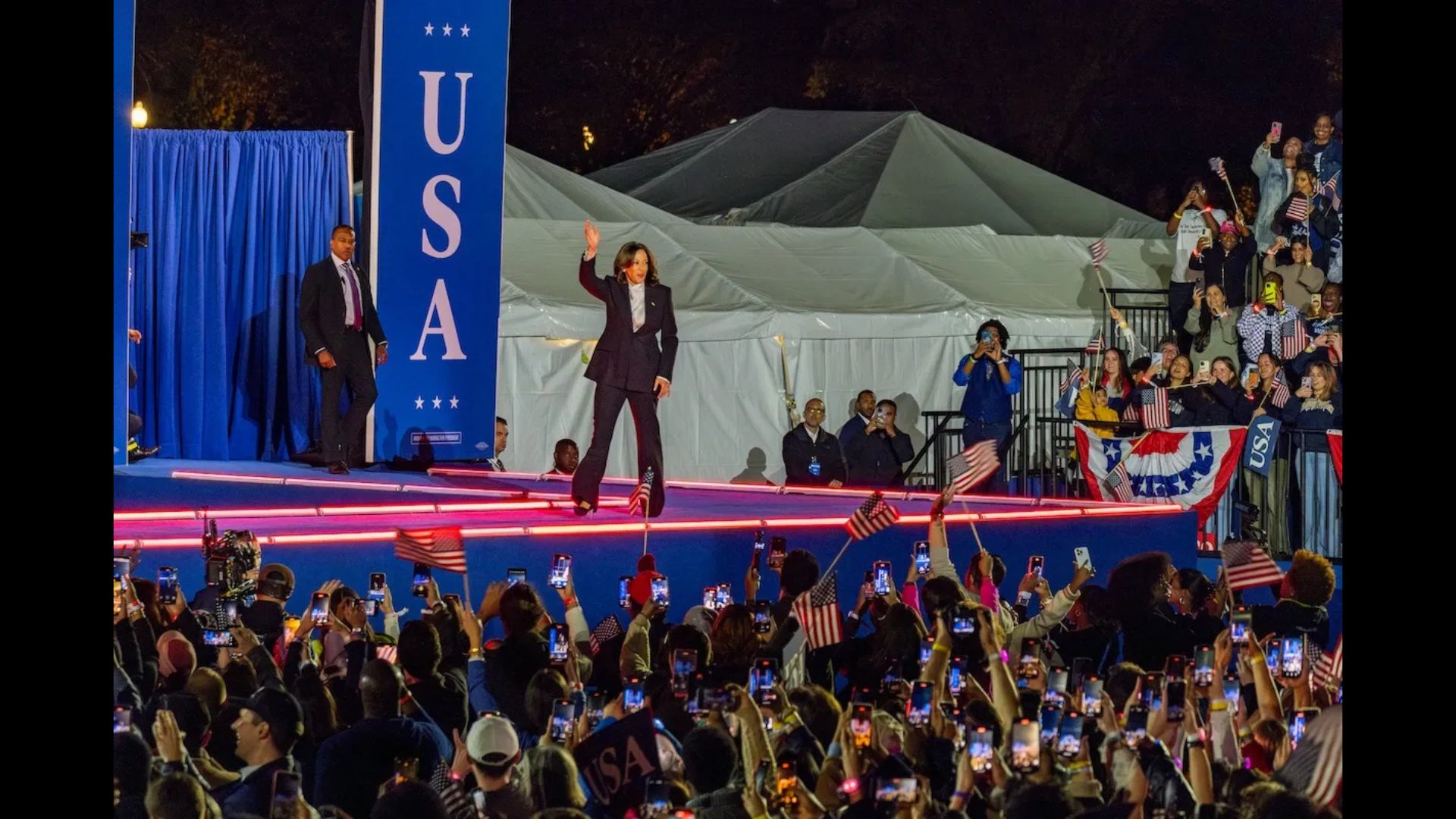 Kamala Harris Draws Historic 75,000 at D.C. Rally, Pledges ‘We Won’t Go ...